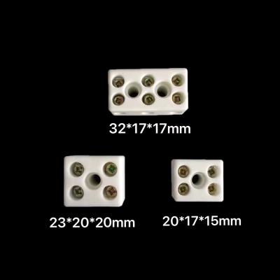 China 1000℃ Steatite Ceramic Screw Terminal Block Connector for sale
