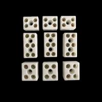 China 1000°C High Temperature Steatite Ceramic Terminal Block White Electrical Connector 2.8 g/cm³ for sale