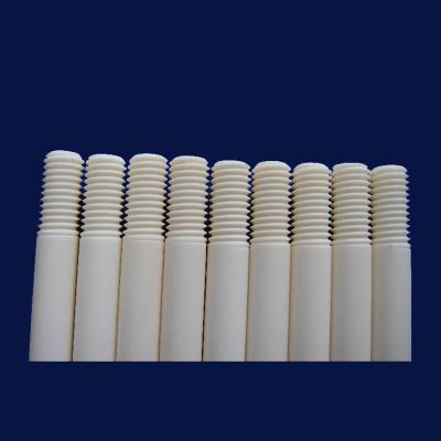 Cina Allumina infilata Rod ceramico di 99% con la filettatura per le componenti a macchina in vendita