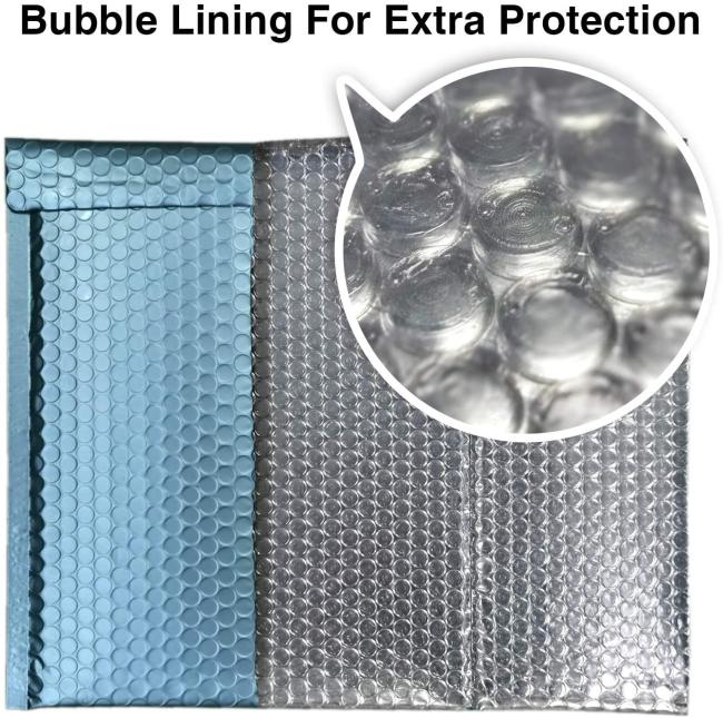 CTCX Custom Metallic Bubble Mailer Packing Bag With Logo Poly Bubble Mailer Printing Wholesale Price Self Adhesive Bubble Mailer