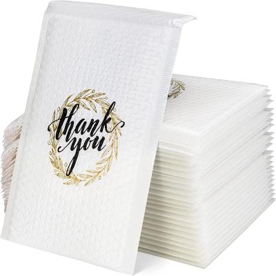 China CTCX White Mailer Poli Padded Envelope Bubble Mailers Custom Logo White Shipping Courier Bags Bubble Mailers Bubble Polymailers for sale