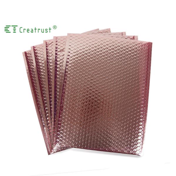 Quality CTCX Hot Sale Custom Size Logo Eco Friendly Gold Metallic Aluminum Foil Envelopes Padded Bubble Mailer Bag for sale