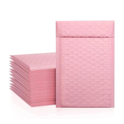 China GDCX Pink Bubble Polymailers Color Logo Logistics Transport Bubble Bag Mailers Packaging Bags Poly Mail Bubble Mailers Pouches for sale