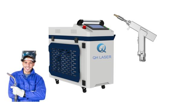 Quality Metal Air Cooled Handheld Laser Welding Machine 1500W 1070nm Wavelength for sale