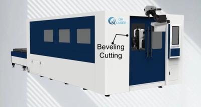 China QH - 6015FB Beveling Dual-platform Enclosed type Laser Cutting Machine for sale