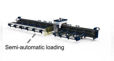 China QH-GC3-H    3-Chuck Heavy Duty Lathe Tube Cutting Machine Side-mounted Lathe Semi-automatic Loading for sale