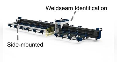 China QH-GC3-S  3 Chucks Tube Cutting Machine Standard Model Weldseam Identification Side-mounted Lathe for sale
