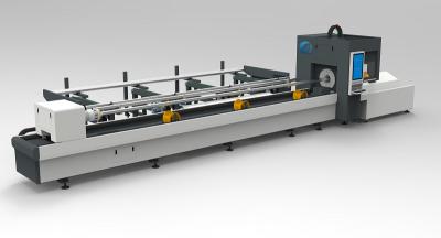 China Round Square Tube Cutting Machine Horizontally Mounted Lathe Semi Automatic Loading for sale