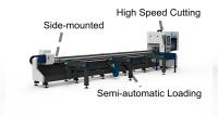 China High Speed Standard Model Tube Cutting Machine Side Mounted Lathe Semi Automatic Loading for sale