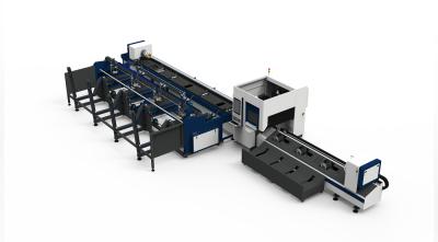 China 3 Chuck High Speed Heavy Duty Pipe Cutting Machine Fully Automatic Loading for sale