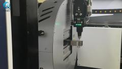 Follow-up support holding tube while cutting