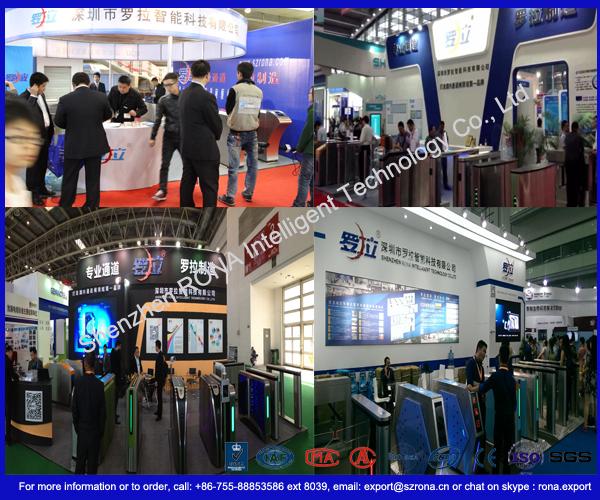 Stainless steel Tripod Turnstile Gate with Bar Code Ticket Management System For Tourist