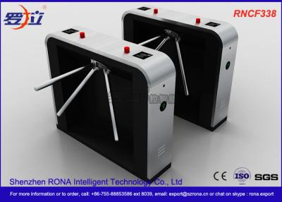 China Semi - Automatic Tripod Turnstile Gate , Pedestrian Access Waist High Turnstiles for sale
