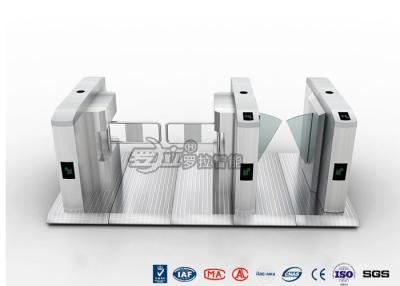 China Outdoor / Indoor Flap Barrier Gate Entrance Turnstiles Removable HID 13.56mhz RFID Reader for sale