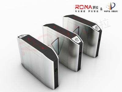 China Electronic Flap Turnstile Barrier Gate Anti Pinch Function Flexible Access Control Systems for sale