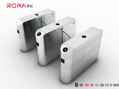 China Entry Solution Flap Barrier Gate Turnstile To Control Access Sites With AC220V 70W for sale