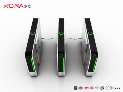 China Automatic Pedestrian 304 Flap Barrier Gate With Servo Motor 900mm Width for sale