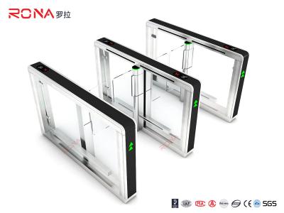 Chine 304# Stainless Steel Fastlane Speed Gate Turnstile Waist Height With Clear Barrier Panels à vendre