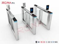 China Office Building Automatic Speed Gate Turnstile 1600mm 304 Stainless Steel RFID QR Reader for sale