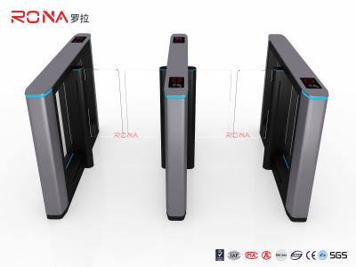 Chine Portes de sécurité en acier inoxydable bi-directionnelle à vitesse tournante avec système de billetterie d'empreintes digitales à vendre