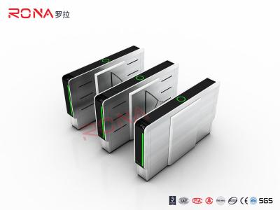 Cina Flap Barrier Gate Sistema di ingresso a giradischi di alta sicurezza Altezza della vita Giradischi 550 mm Larghezza del passaggio in vendita