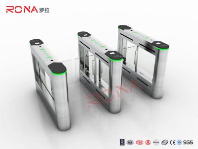 Cina Portale bidirezionale in acciaio inossidabile 304 con lettore di schede e motore senza spazzole a corrente continua in vendita