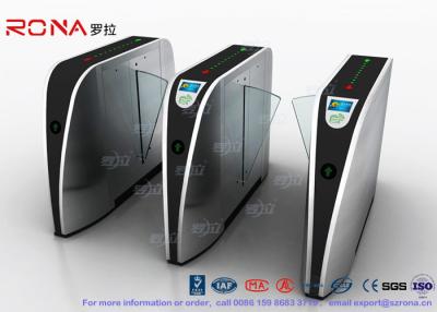 China Standard Electric Access Control Turnstile Entry Systems Flap Barrier Gate SS High Speed for sale