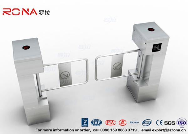 Quality RFID Biometric Swing Barrier Gate Bank Bridge Access Control Turnstile for sale
