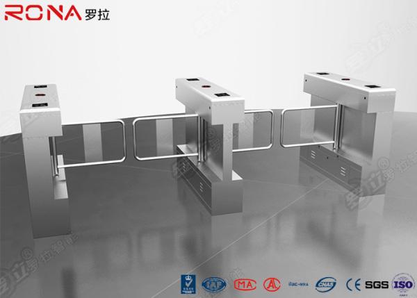 Quality Physically Challenged Gate Optical Flap Barrier Turnstile By Swiping Card RFID for sale