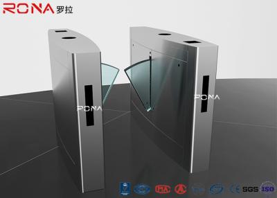 China Durable Pedestrian Turnstile Gate , Flap Turnstile Entry Systems 0.6s Operating Time for sale