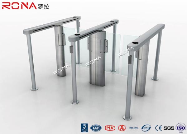 Quality Pedestrain Control Fingerprint Automatic Swing Gates Turnstile Flexible Extendibility for sale