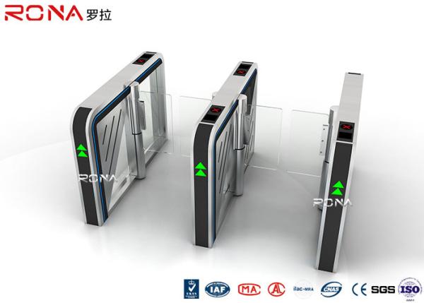 Quality Servo Driving Motor Speed Gate Turnstile Access Control High Intelligent Speed Gate Card for sale