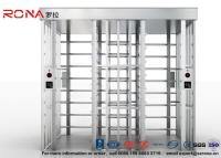 China Double Lane Full Height Turnstile 304 Stainless Steel Access Control 220V for sale