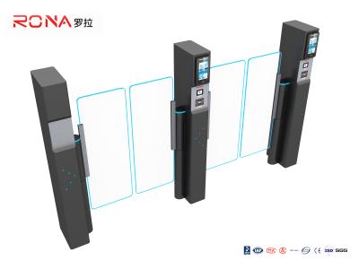 China Plated Stainless Steel Slim Ultra-Compact Speed Gate Turnstile with Servo Motor Drive for Access Control for sale