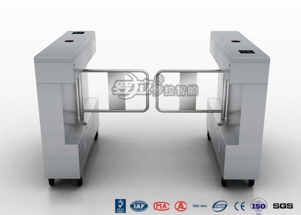 Quality Access Control Swing Gate Turnstile Controlled Acrylic / Tempered Glass Arm Material for sale