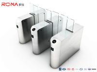 China Full Height Electronic Security Sliding Turnstile Gate SUS304 2.0mm DC24V RFID Card Reader for sale