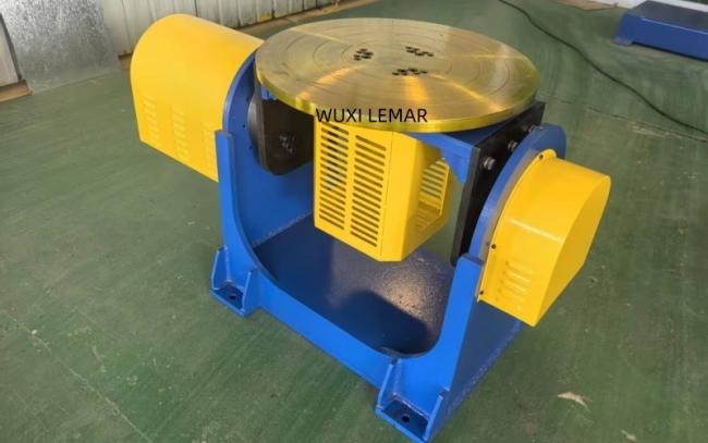 Dual Axis P Type Welding Positioner Rotary Table with 300kg loading capacity