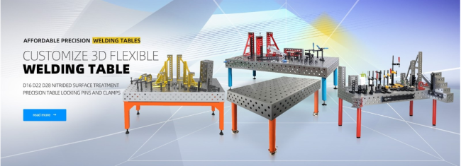 180&Acirc;&deg;/45&Acirc;&deg; extendable clamp for D28 series welding tables product overview