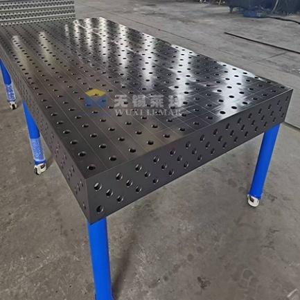 Welding table side view