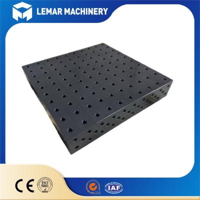 China Precision System 28 Folding Welding Table 1000x1000mm Cast Iron Base Welding Bench for sale