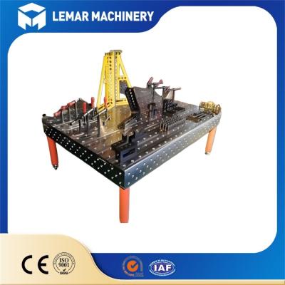 China D28 series welding table with locking casters and adjustable legs for sale