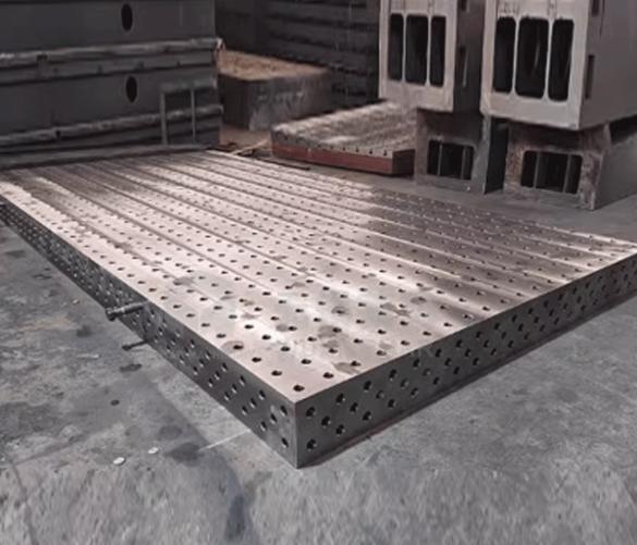 Quality 620mm 3000mm D28 3D Welding Table Precision Ground Weld Flat Table Surface for sale