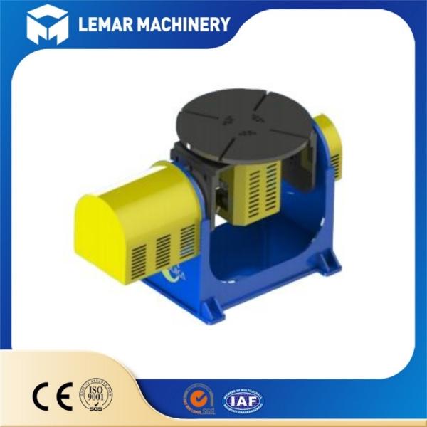 Quality Dual Axis Rotary Welding Positioner  P Type 81°/Sec 500mm Motorized Welding Turntable for sale