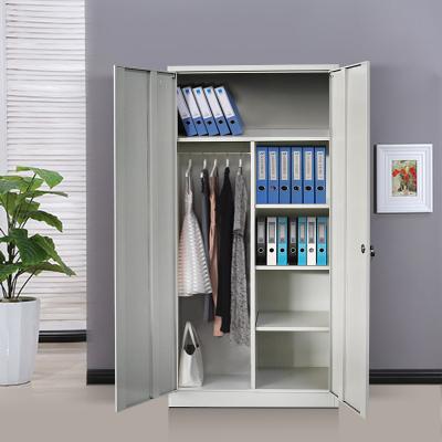 China Multifunction Steel File Storage Wardrobe Cabinet Metal Storage Locker for sale