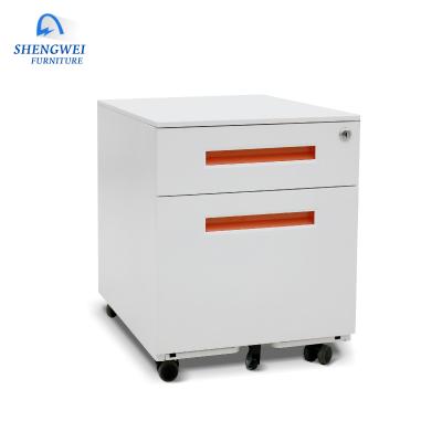 China Under Desk Two Drawer Cold Rolled Steel Mobile Pedestals for sale