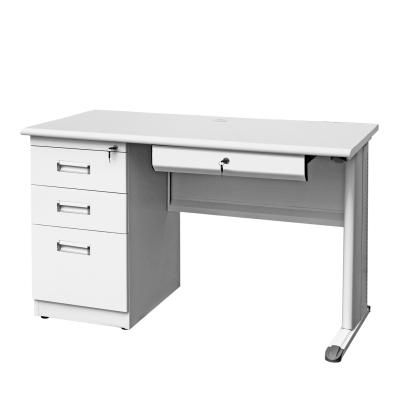 China 3 Drawers 1 Keyboard Holder Powder Coated Steel Executive Desk for sale