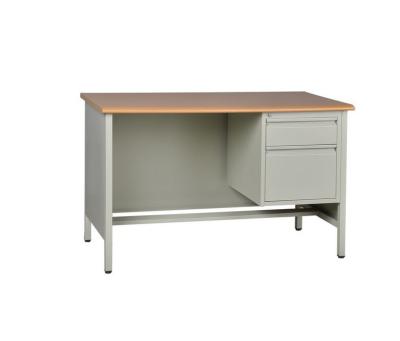 China Multi Drawers 4 Legs MDF Wooden Top Steel Executive Desk for sale