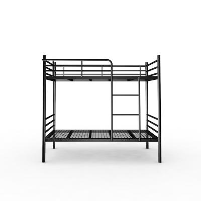 China Apartment Grey Black Steel Mesh Full Fence Metal Bunk Bed Frame for sale