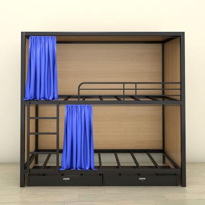 China Powder Coated Electrostatic Spraying Anti Slip Metal Tube Bunk Beds for sale