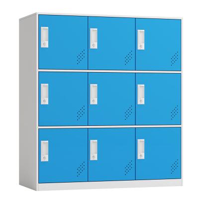 China 9 Doors School Stadium Metal Storage Half Height Locker for Children for sale